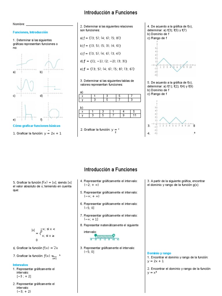 Funciones Ejercicios Resueltos | PDF | Relaciones matematicas | Análisis