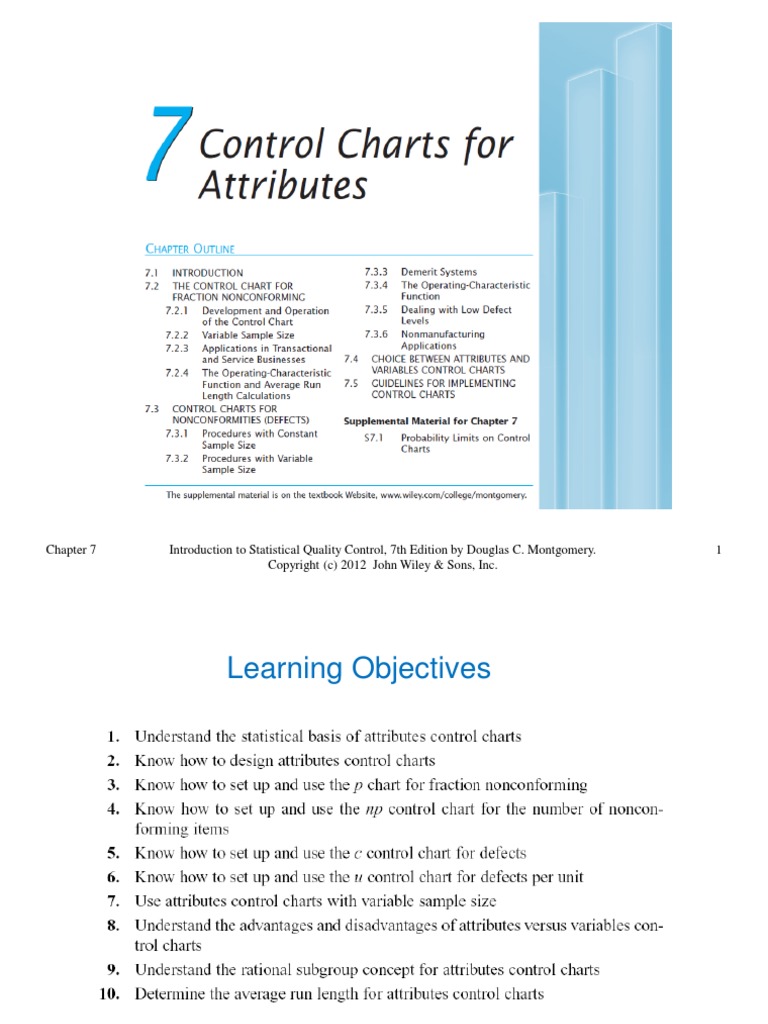 Lecture Week 7 - Control Charts For Attributes | PDF | Statistics ...