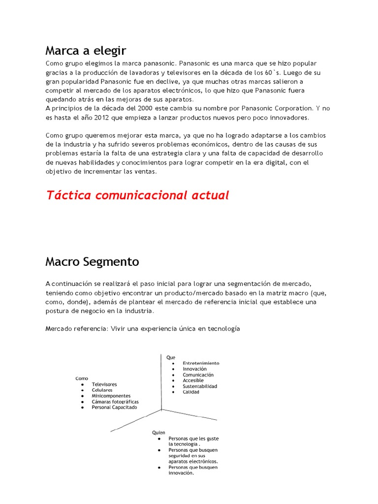 PANASONIC | PDF | Producto (Negocio) | Marca