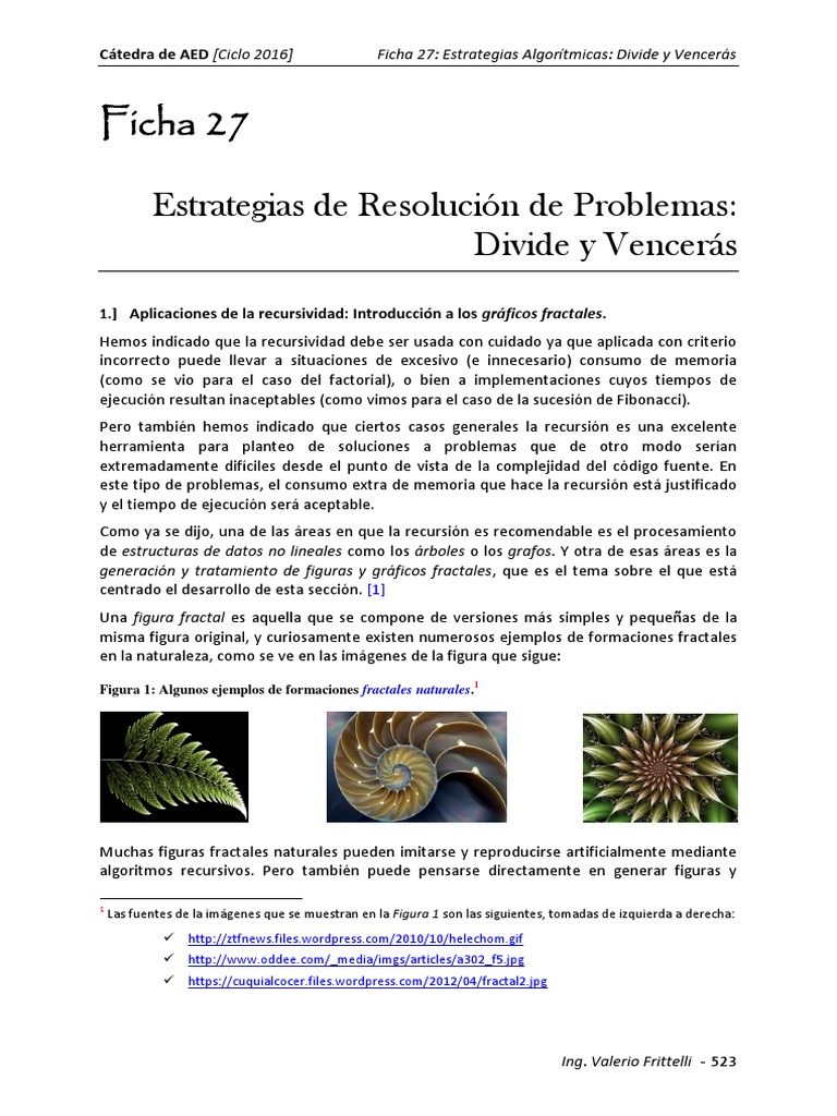 Fractales y Recursividad en Python | PDF | Áreas de informática ...