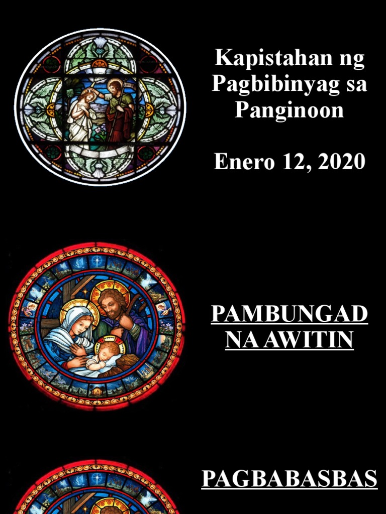 Kapistahan NG Pagbibinyag Sa Panginoon | PDF