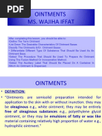 Ointment Base Types and Properties | PDF | Topical Medication | Hydrophile