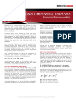 Color Difference Analysis: L*a*b* vs L*C*h* | PDF | Color | Hue
