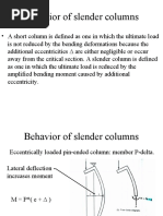 Understanding Slenderness Ratio in Columns | PDF | Column | Buckling