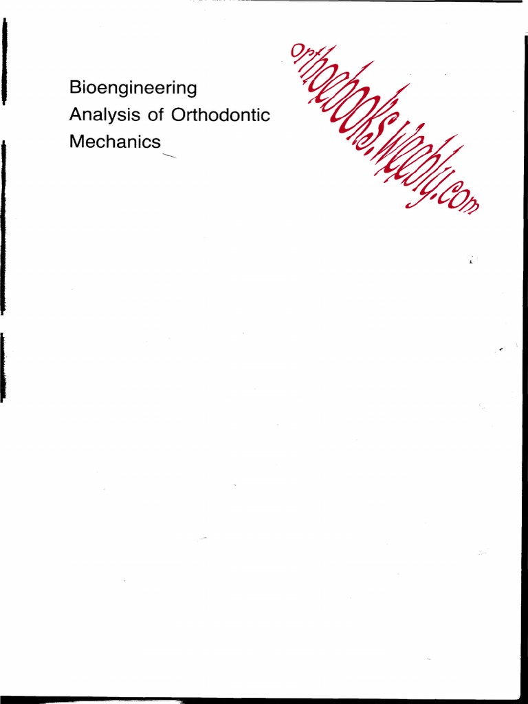 Bioengineering Analysis of Orthodontic Mechanics PDF | PDF ...