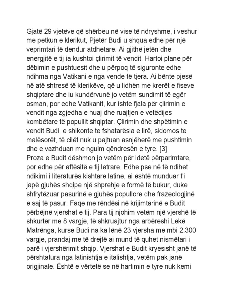 Pjeter Budi Vepra | PDF