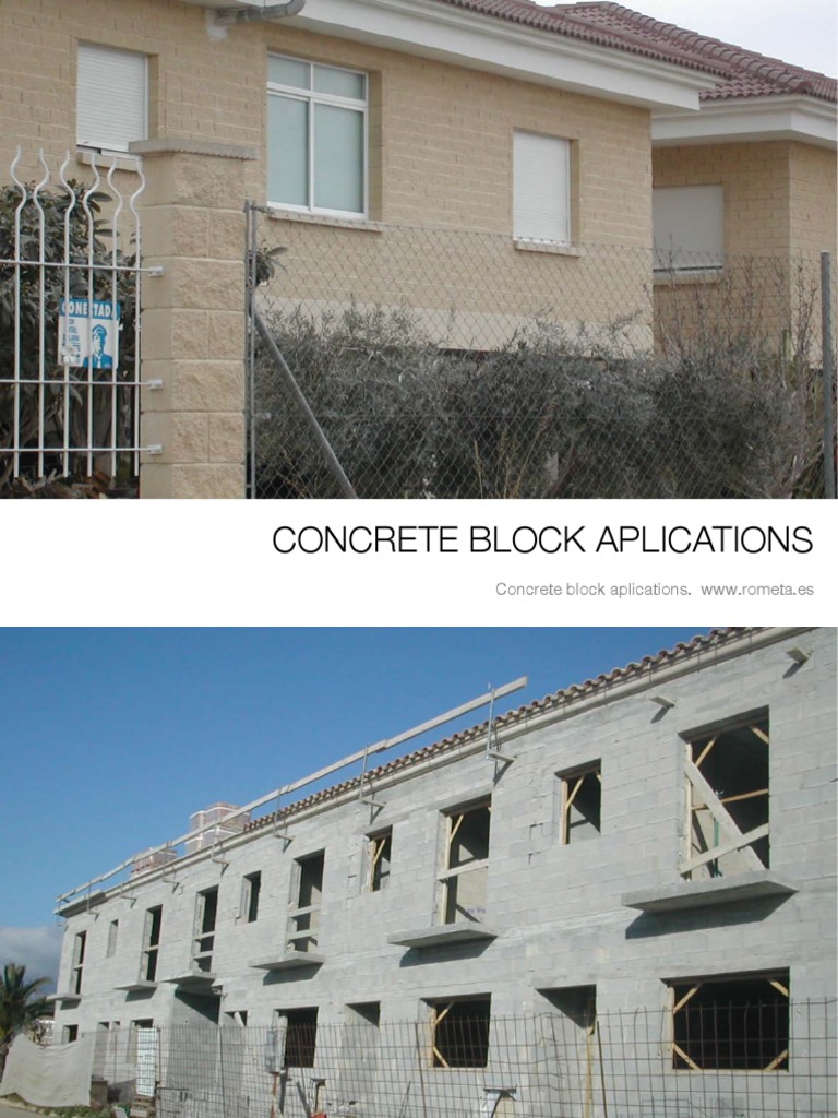 Rometa Concrete Block Aplications | PDF