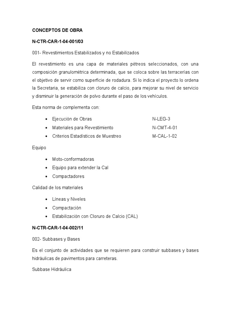 2.2 La Normativa Actual de Las Bases y Sub-Bases y Carpetas de ...