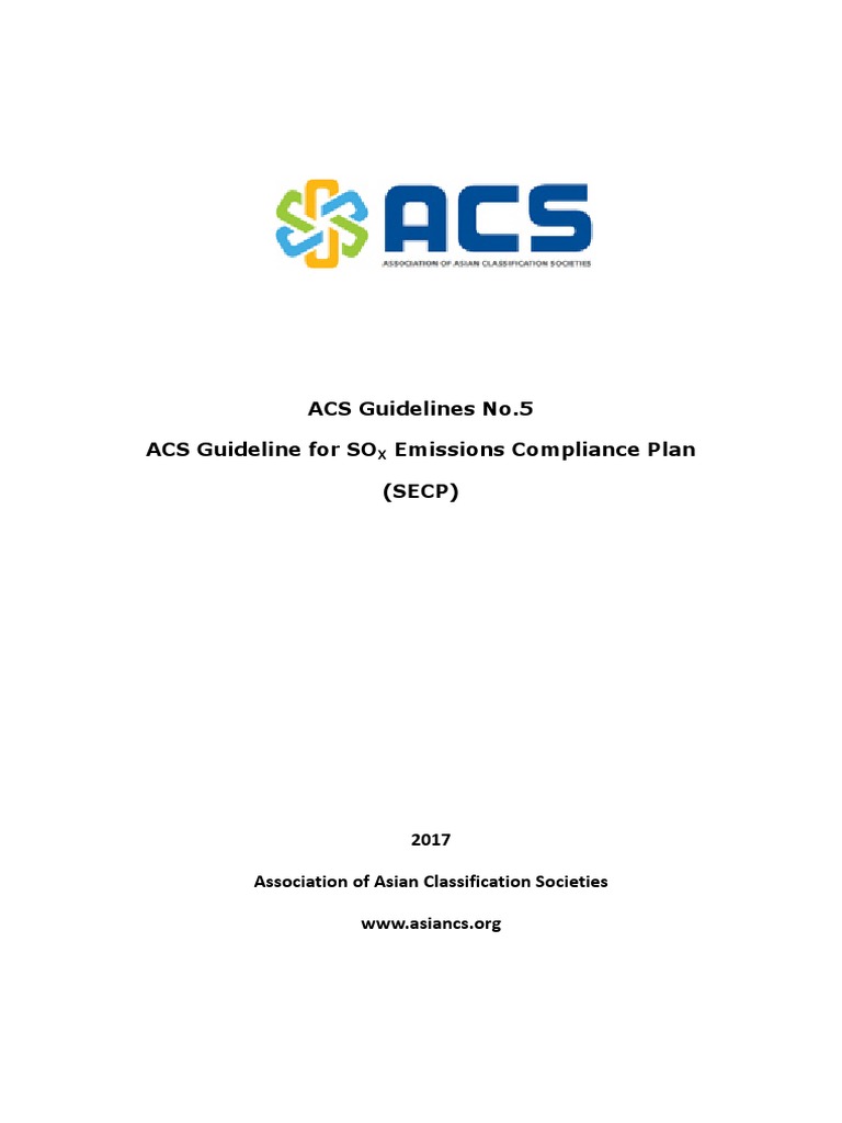 ACS Guidelines No.5 ACS Guideline For SO Emissions Compliance Plan ...