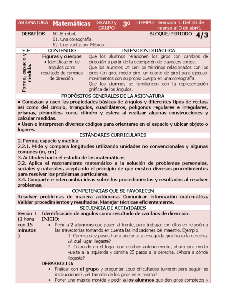 3er Grado Matemáticas (2019-2020) | PDF | División (Matemáticas ...