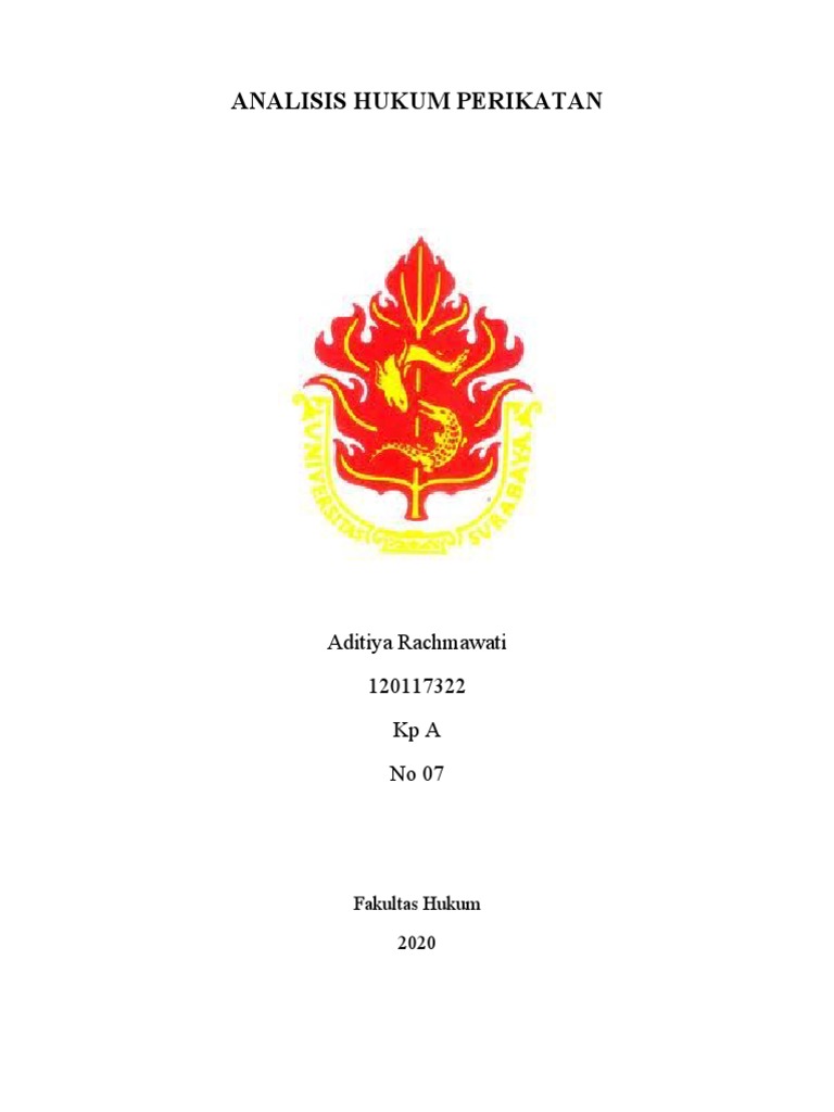Analisis Hukum Perikatan | PDF