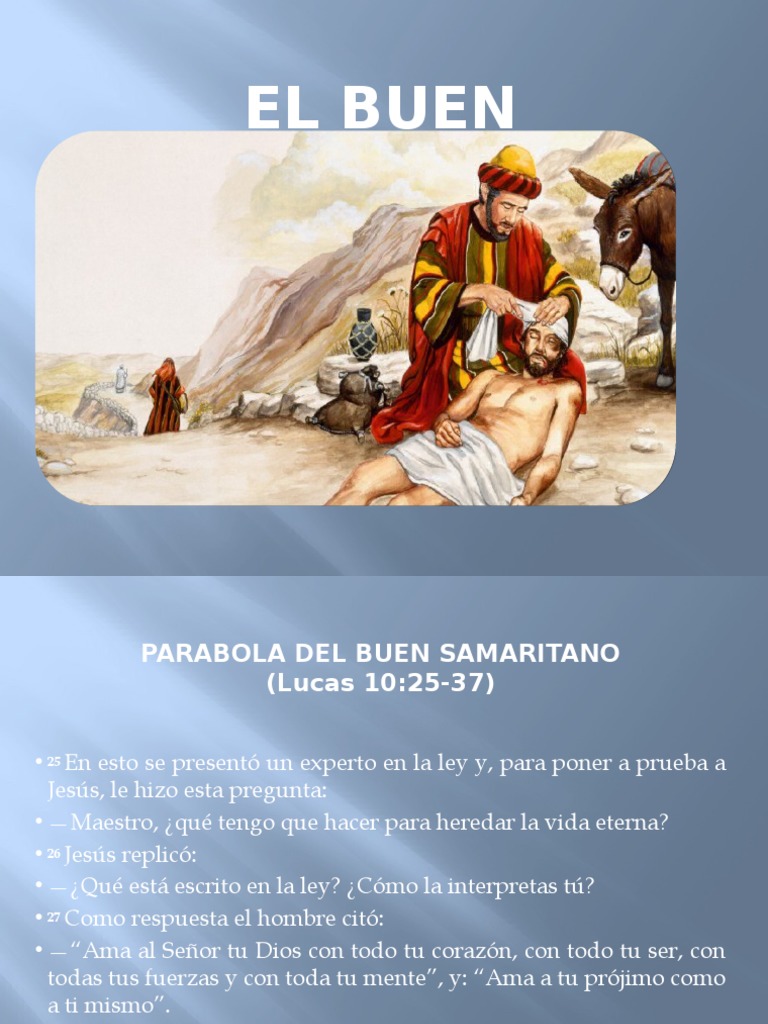 El Buen Samaritano | PDF | Biblia | Textos Religiosos