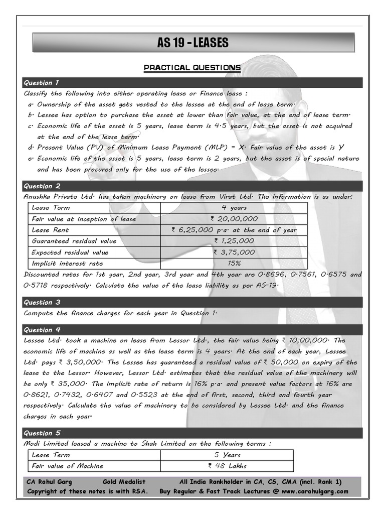 Leases AS PDF | PDF | Lease | Present Value