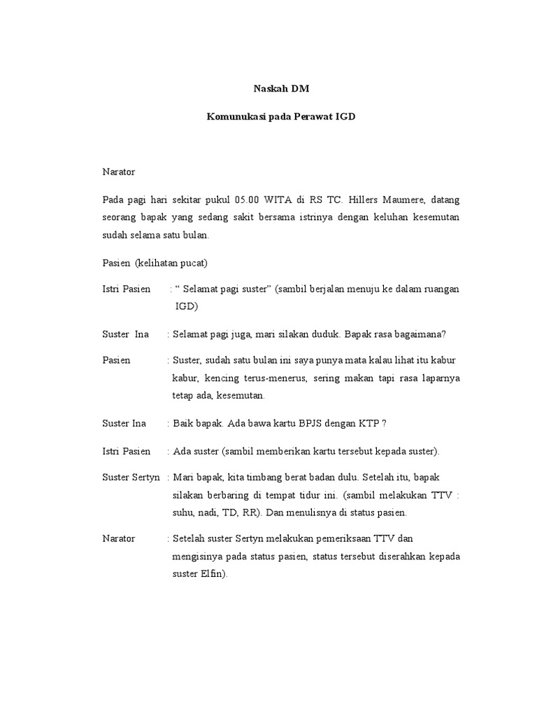 Naskah IGD DM | PDF