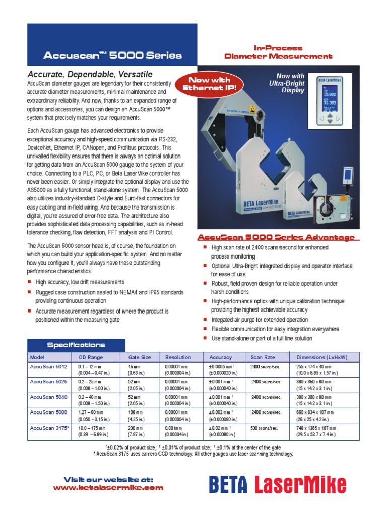 Accuscan 5000 Series: Accurate, Dependable, Versatile | PDF ...