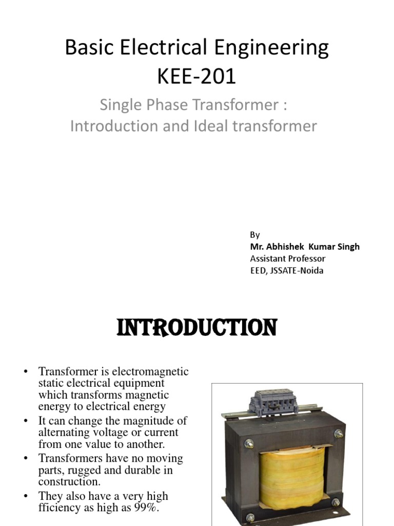 1 Phase Xmer Part 1 Idea Xmer PDF | PDF | Electromagnetic Induction ...
