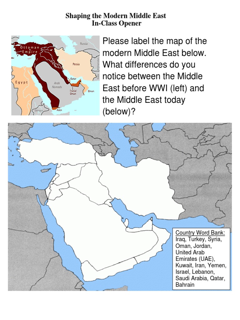Modern Middle East Rubric | PDF | Middle East | United Arab Emirates
