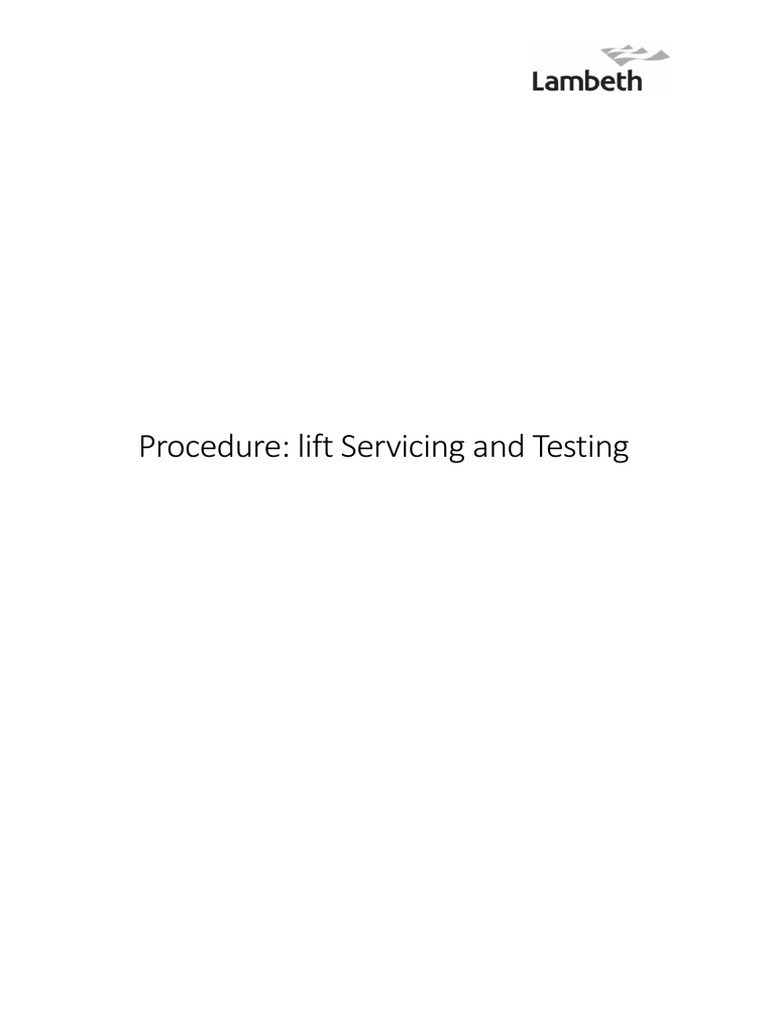 HR Lift Procedure | PDF | Elevator | Safety