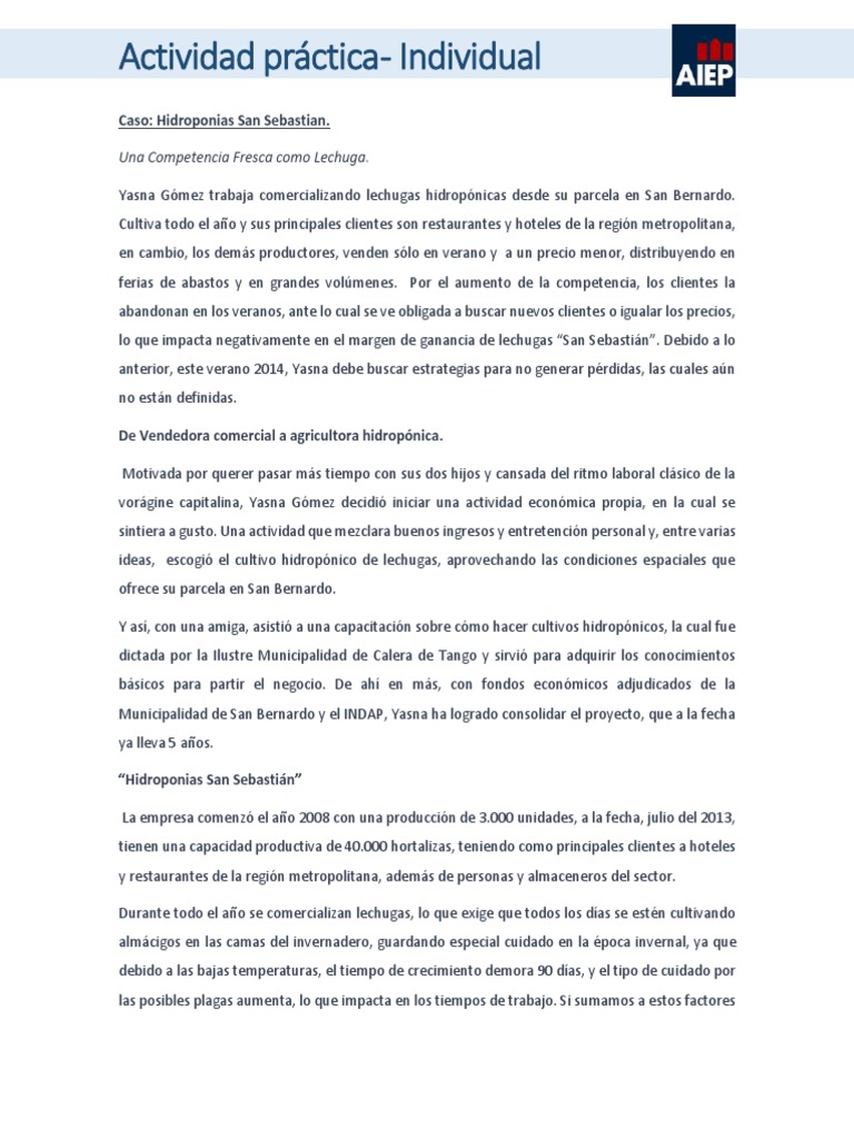 Actividad Practica - Unidad2 - Act - Sem3 PDF | PDF | Economias | Business