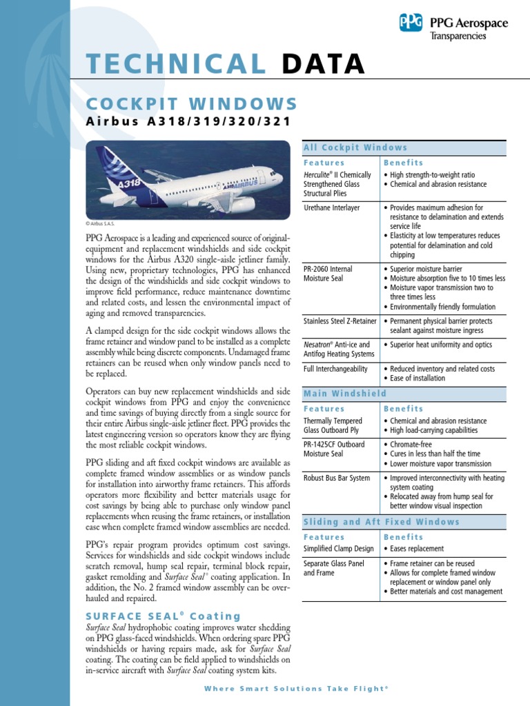 Airbus A318 Windows Cockpit | PDF