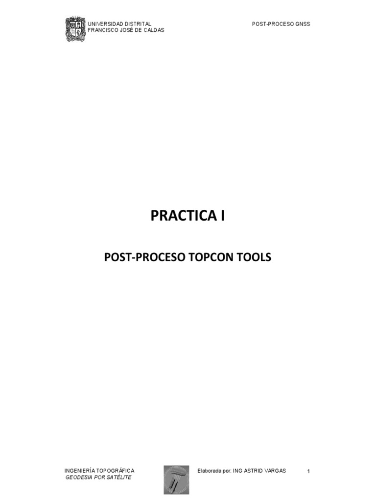 Guía de Post-Proceso GNSS con Topcon | PDF | Geodesia | Sistema de Posicionamiento Global