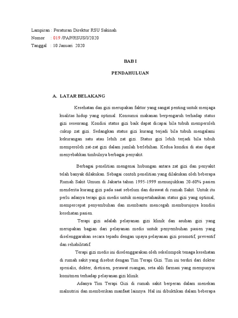 PAP.5.ep.1 Regulasi Asuhan Gizi Terintegrasi | PDF