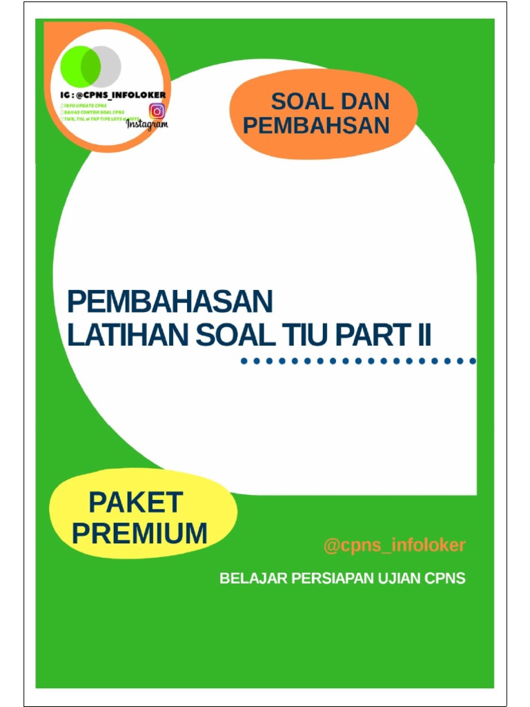 Paket Tiu Part Ii Kod Premium | PDF