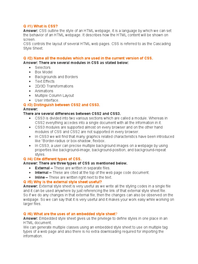 Practical Elements Css Pdf Cascading Style Sheets Web Page