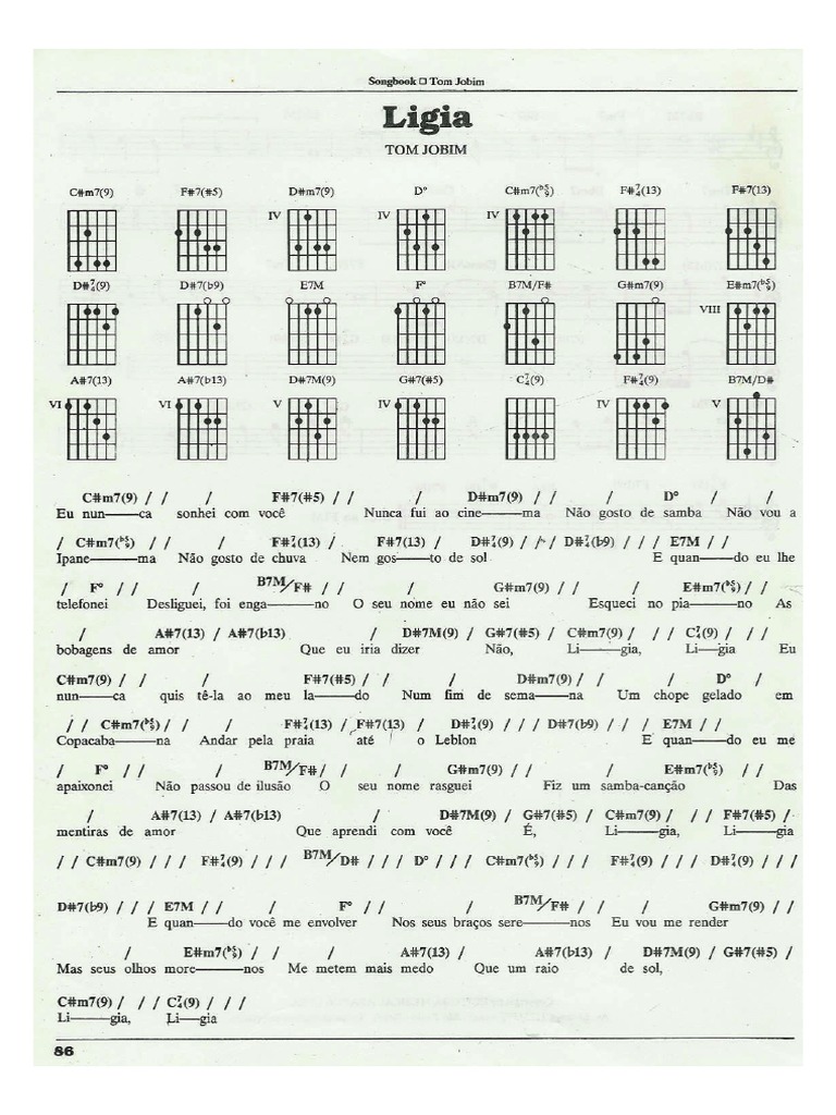 Lígia - Tom Jobim | PDF