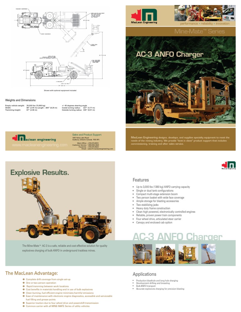 Ac-3 Anfo Charger PDF | PDF | Truck | Transport