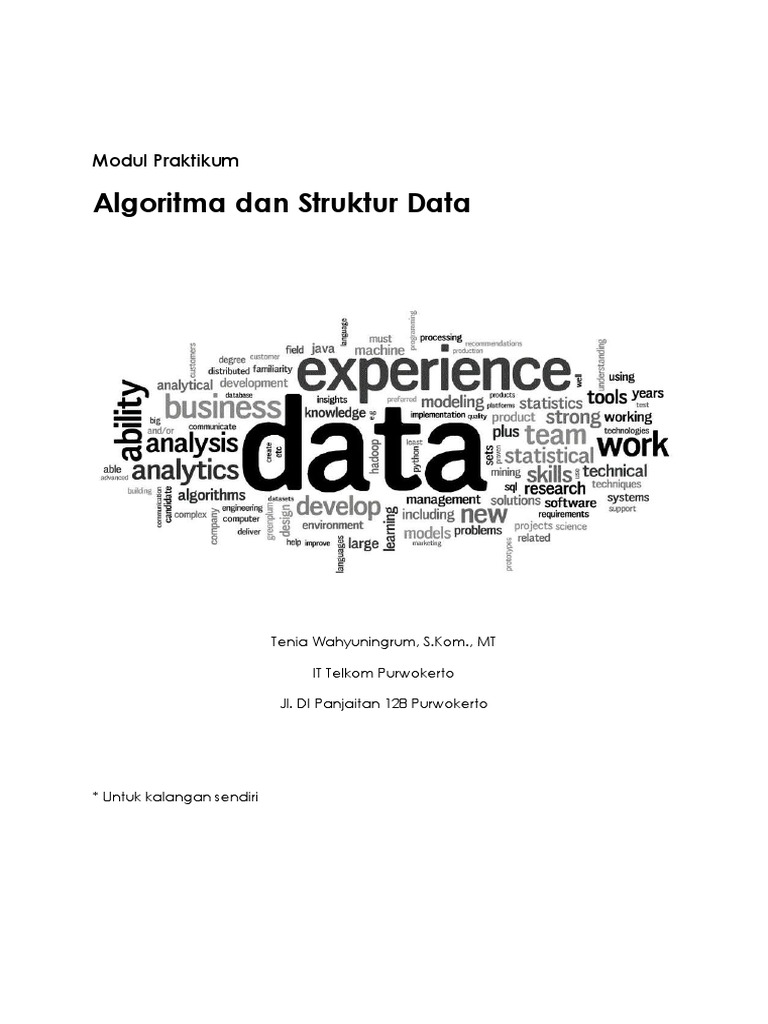 Modul Praktikum Struktur Data Informatika PDF | PDF