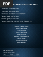 Christian Welcome Song Lyrics and Chords | PDF