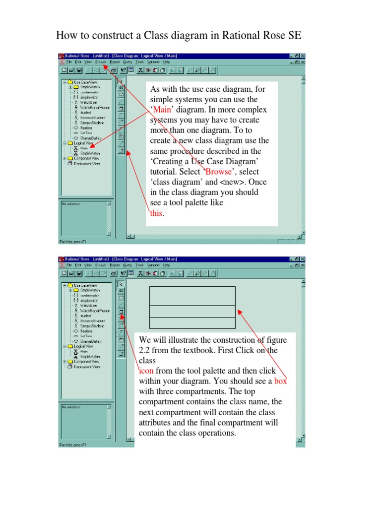 How To Generate Class Diagram In Rational Rose 10+ Rational
