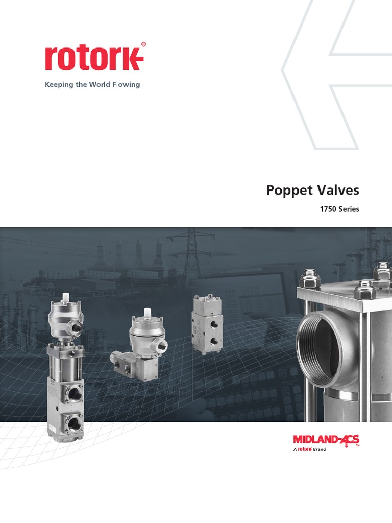 Poppet Valves: 1750 Series | PDF | Valve | Actuator