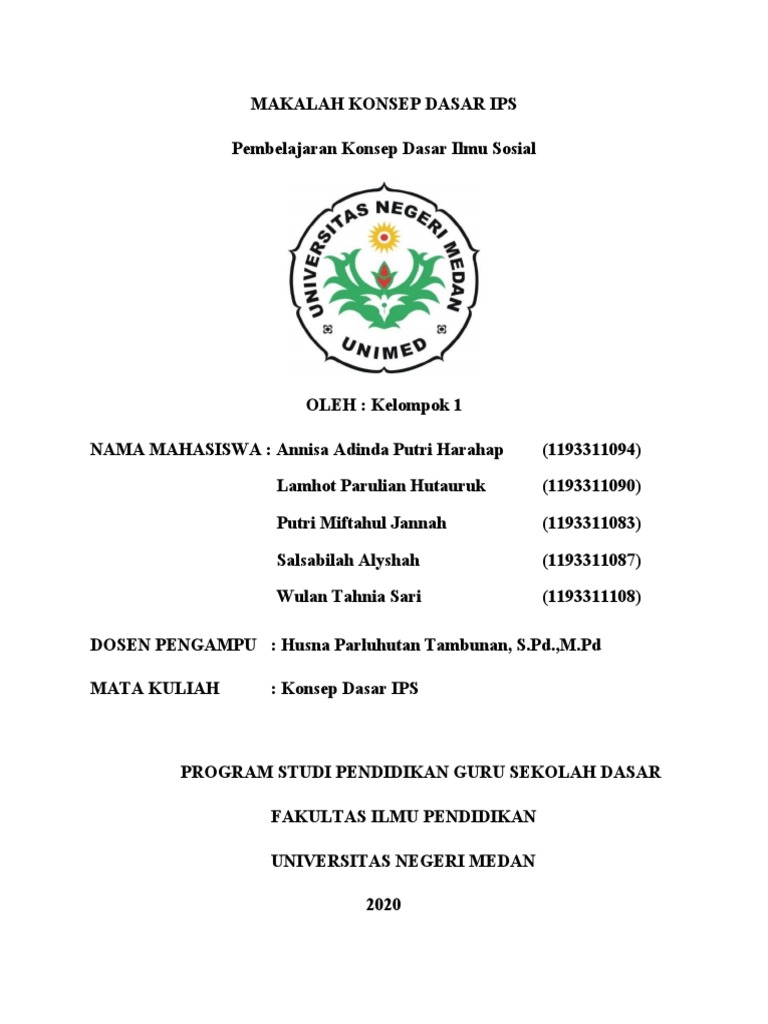 Makalah Konsep Dasar Ips | PDF