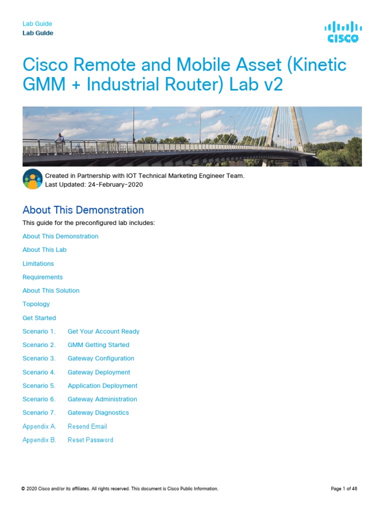 Cisco Remote and Mobile Asset (Kinetic GMM + Industrial Router) Lab v2 ...