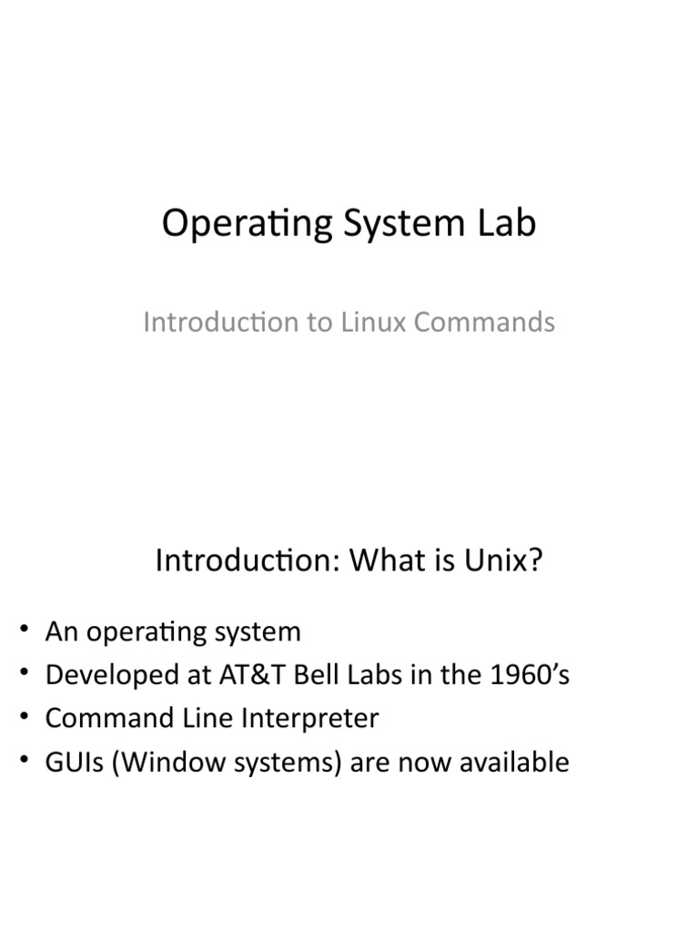 Introduction To Linux Commands | PDF | Computer File | Operating System