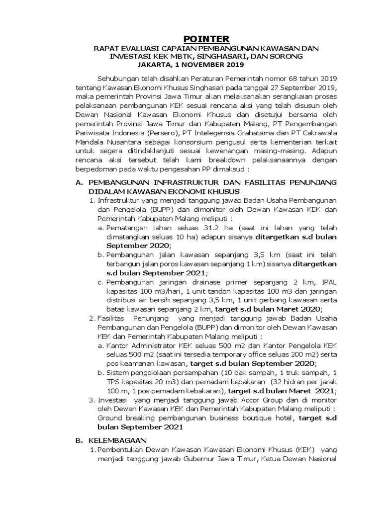 Pointer Rapat Kek | PDF | Pengelolaan Keuangan & Uang | Teknologi ...