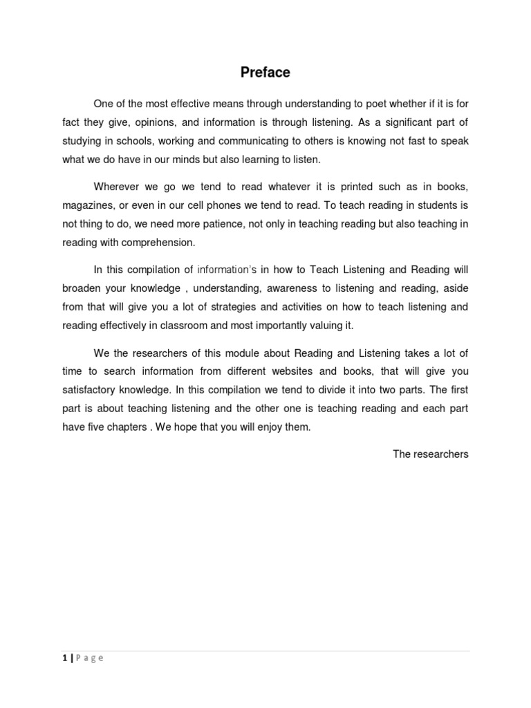 Teaching Listening Pdf Reading Comprehension Empathy