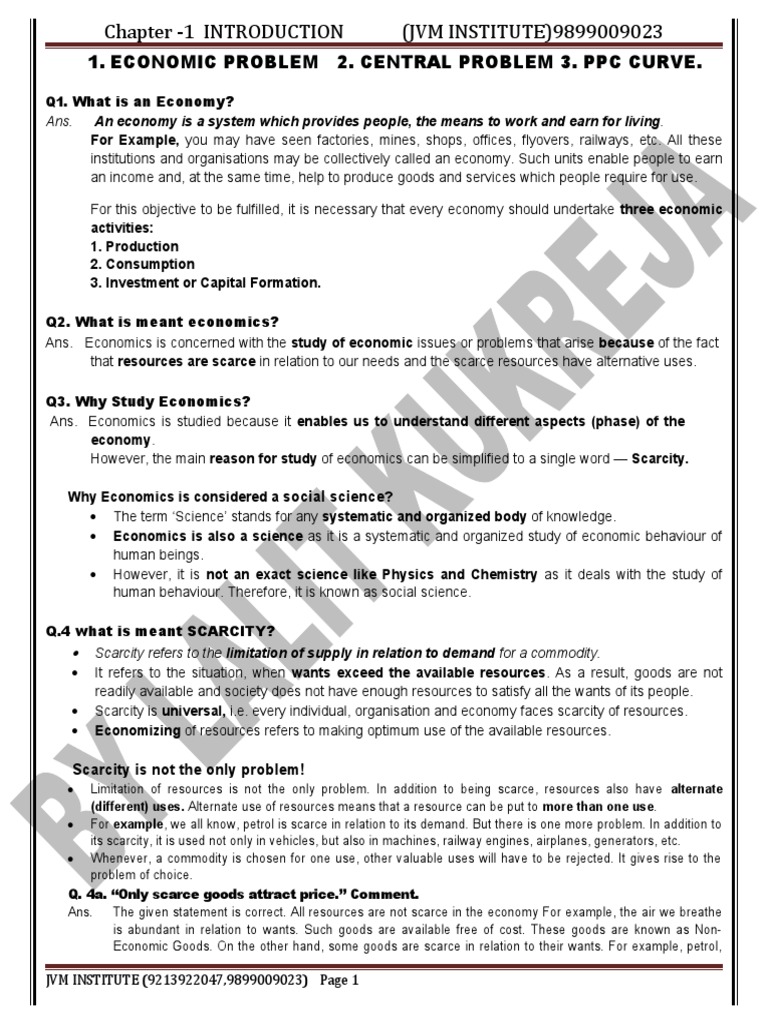 Micro CH-1 Introduction | PDF | Macroeconomics | Economics