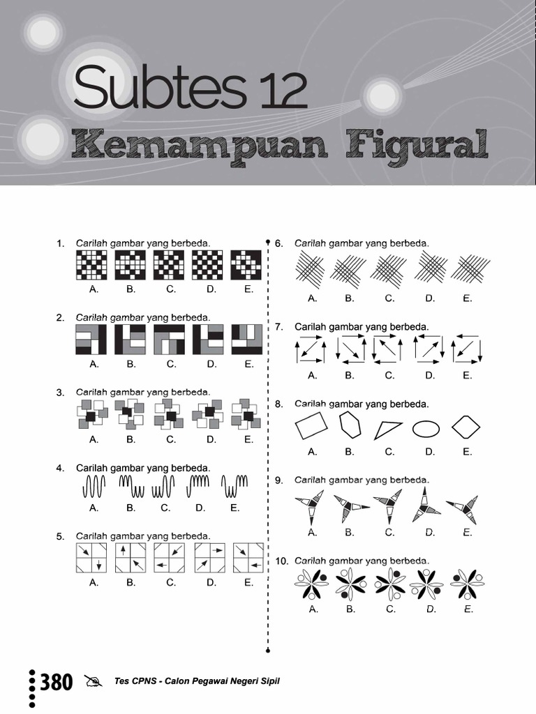 Kemampuan Figural Soal PDF | PDF