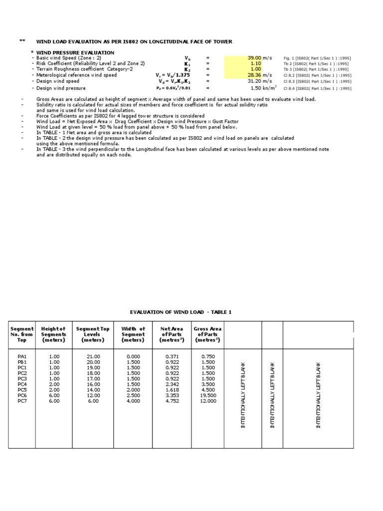 Wind Load Calculation | PDF | Wind Speed | Wound