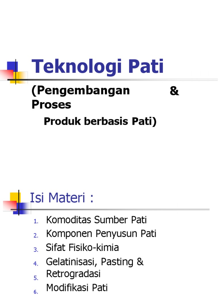 Sifat dan Modifikasi Pati | PDF