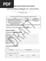 IEE Checklist Form | PDF | Environmental Monitoring | Water