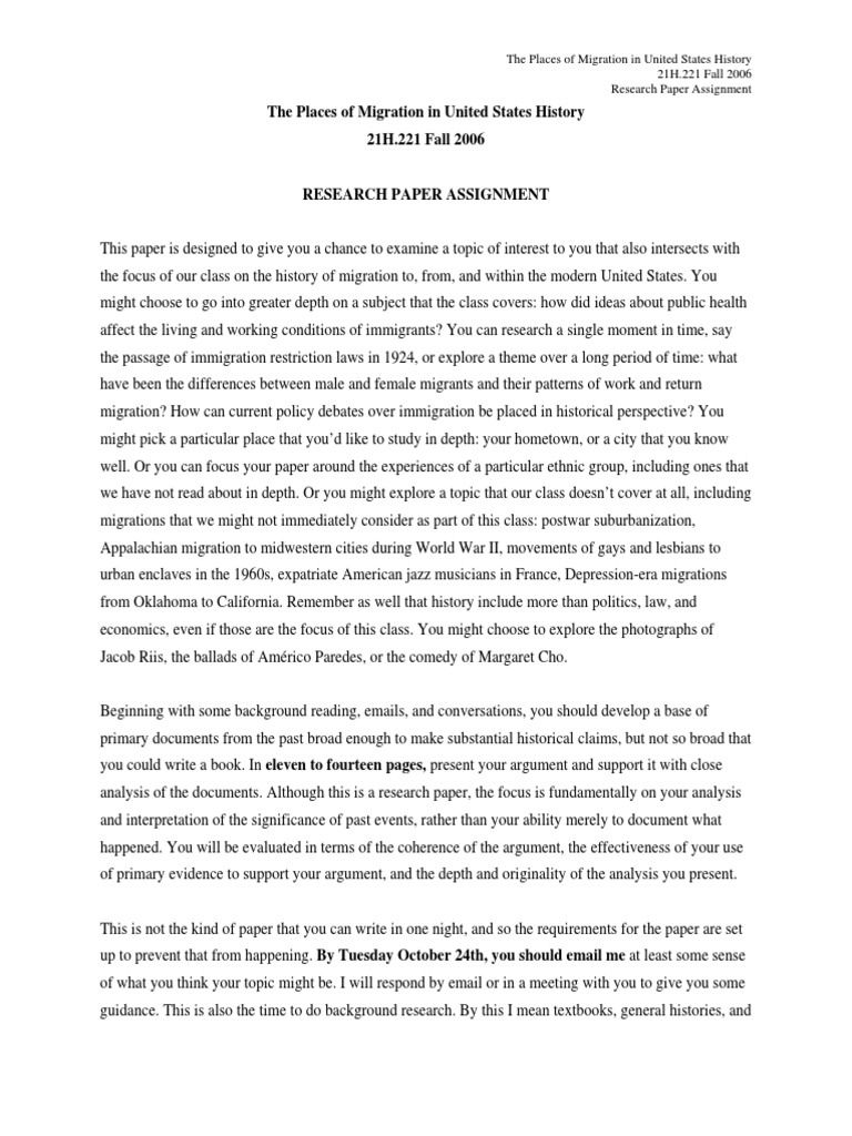 The Places of Migration in United States History | PDF | Human ...