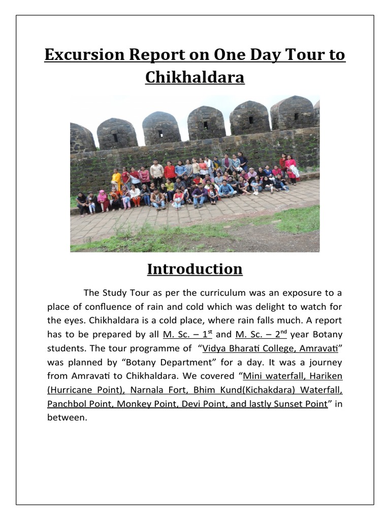 Excursion Report Made by Sarvesh | PDF | Fortification | Nature