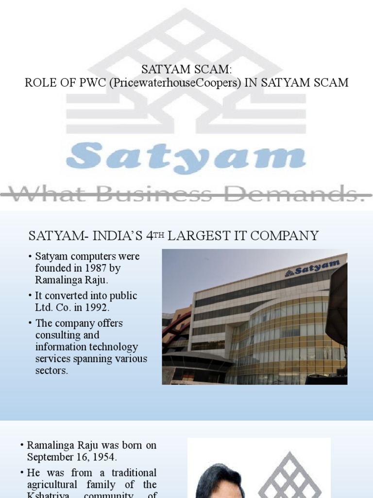 Satyam Scam | PDF | Pricewaterhouse Coopers | Corporate Law