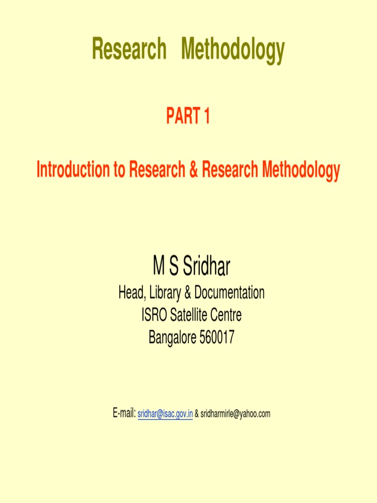 Research Introduction PDF | PDF | Scientific Method | Quantitative Research