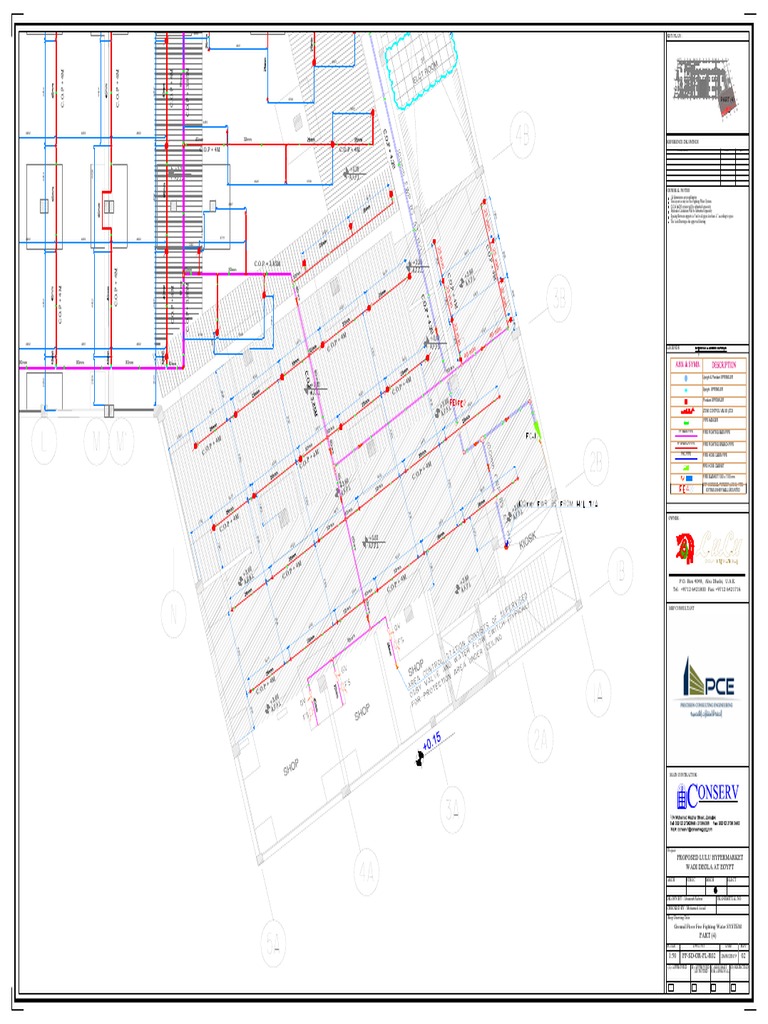 Fire Fighting Water System Layout | PDF | Food And Drink | Food And ...