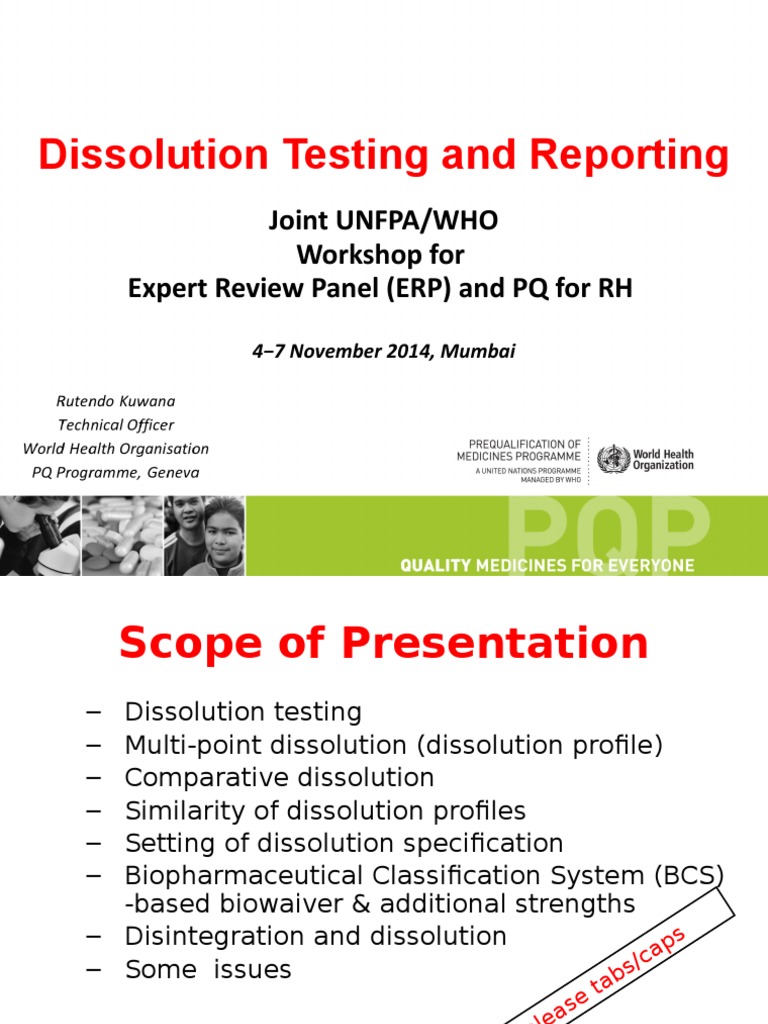1-5 Dissolution Testing and Reporting | PDF | Tablet (Pharmacy ...